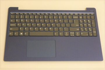 TECLADO LENOVO IDEAPAD 330S-15 GRIS INGLES CON PALMREST Y TOUCHPAD AZUL (MIDNIGHT BLUE ...