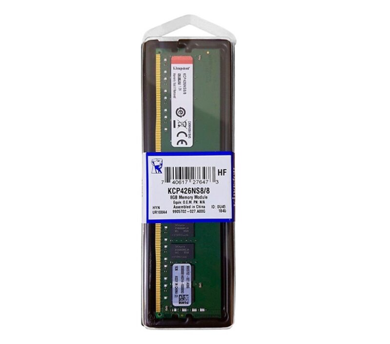 MEMORIA RAM PARA PC KINGSTON DDR4 8GB 2666MHZ. – Soluciones Portátiles