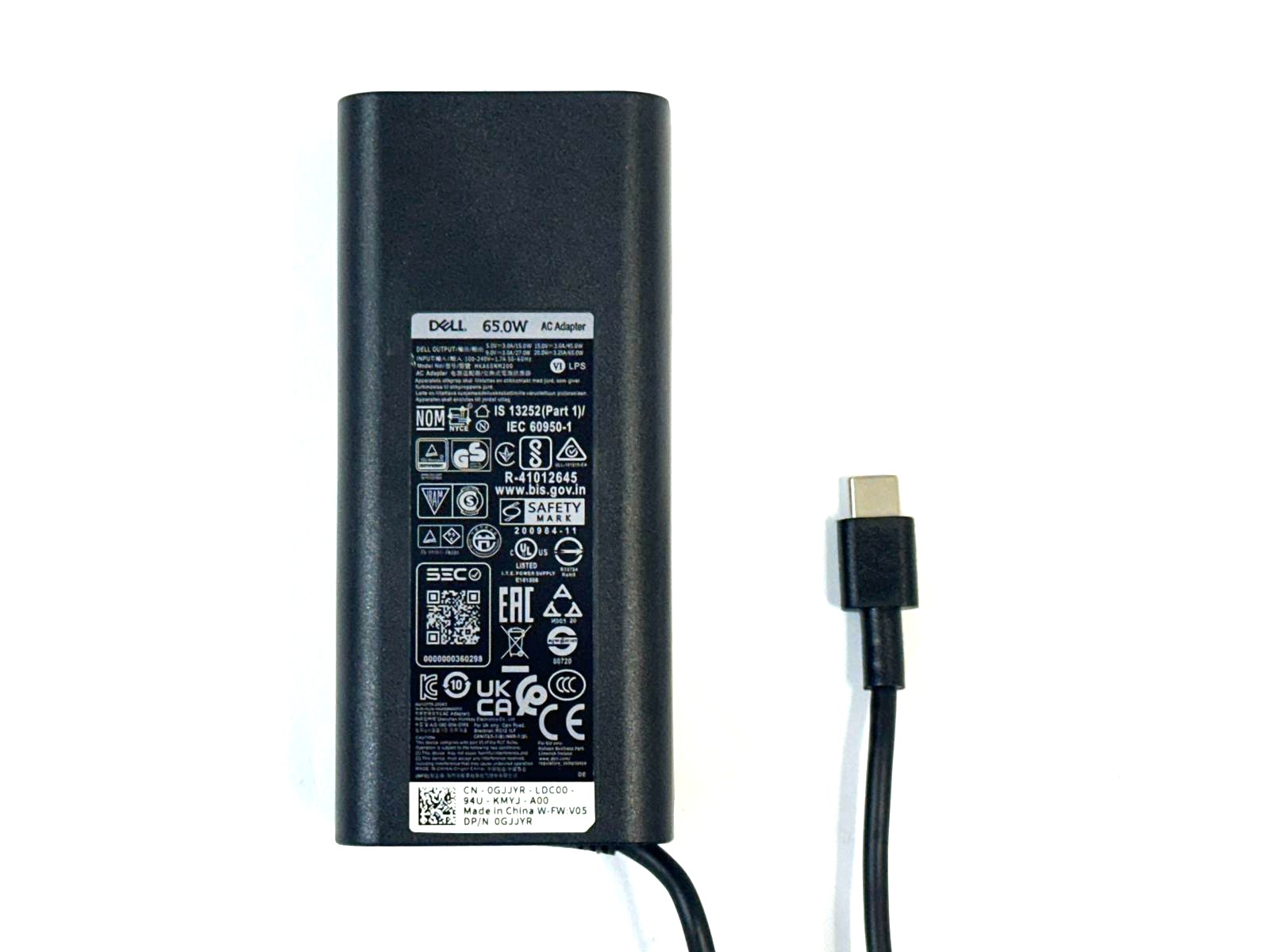 CARGADOR DELL 20V 3.25A 65W USB-C – Soluciones Portátiles